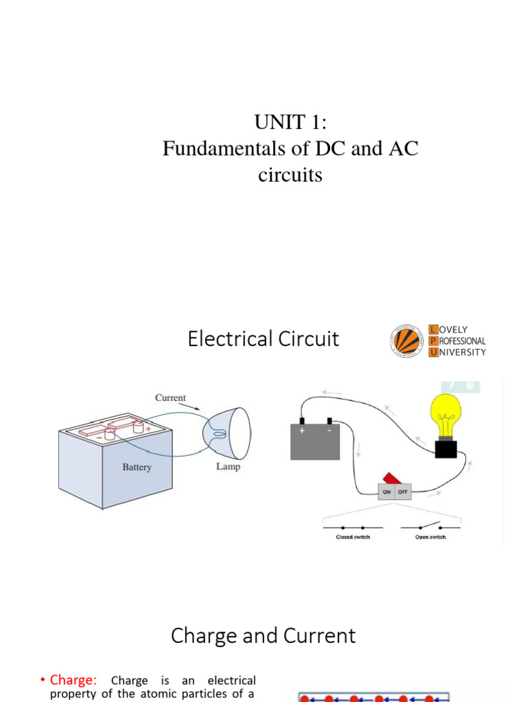 Unit 1 Class l1 and l2 | Download Free PDF | Series And Parallel Circuits | Electrical ...