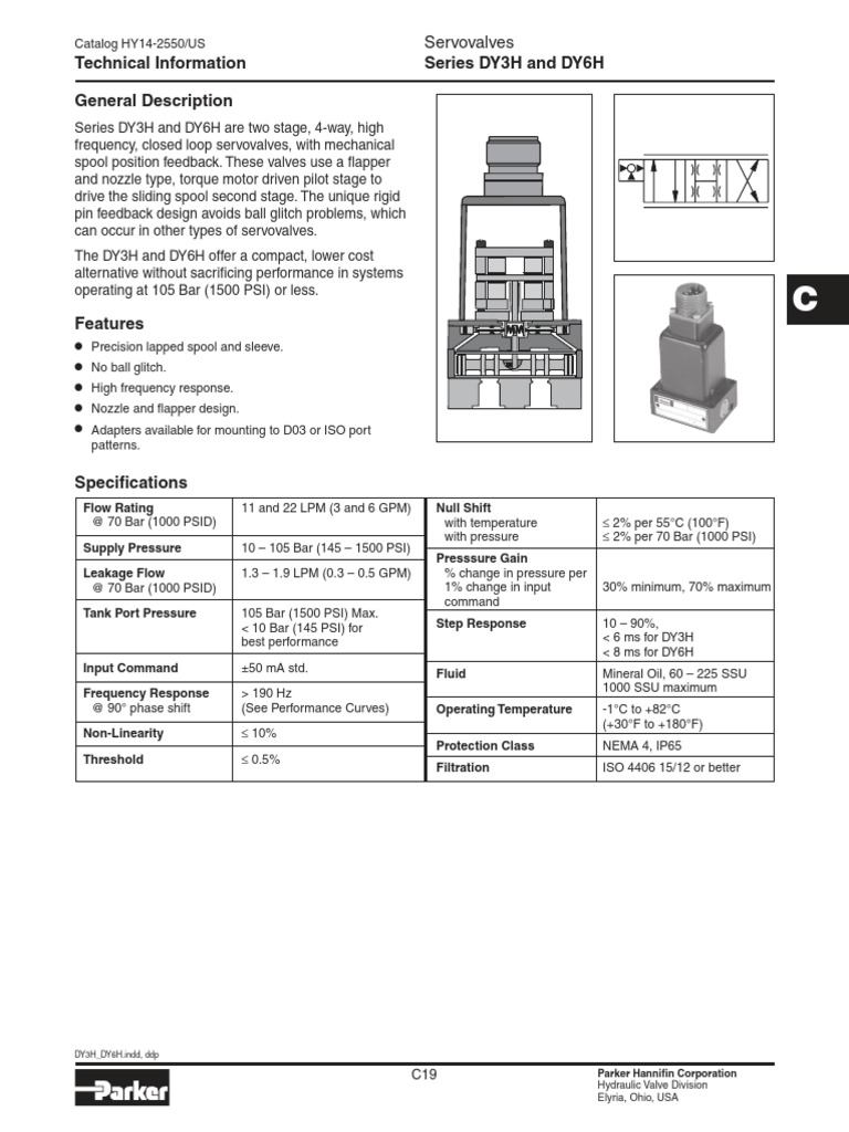 Dy10 - Parker | PDF | Valve | Feedback