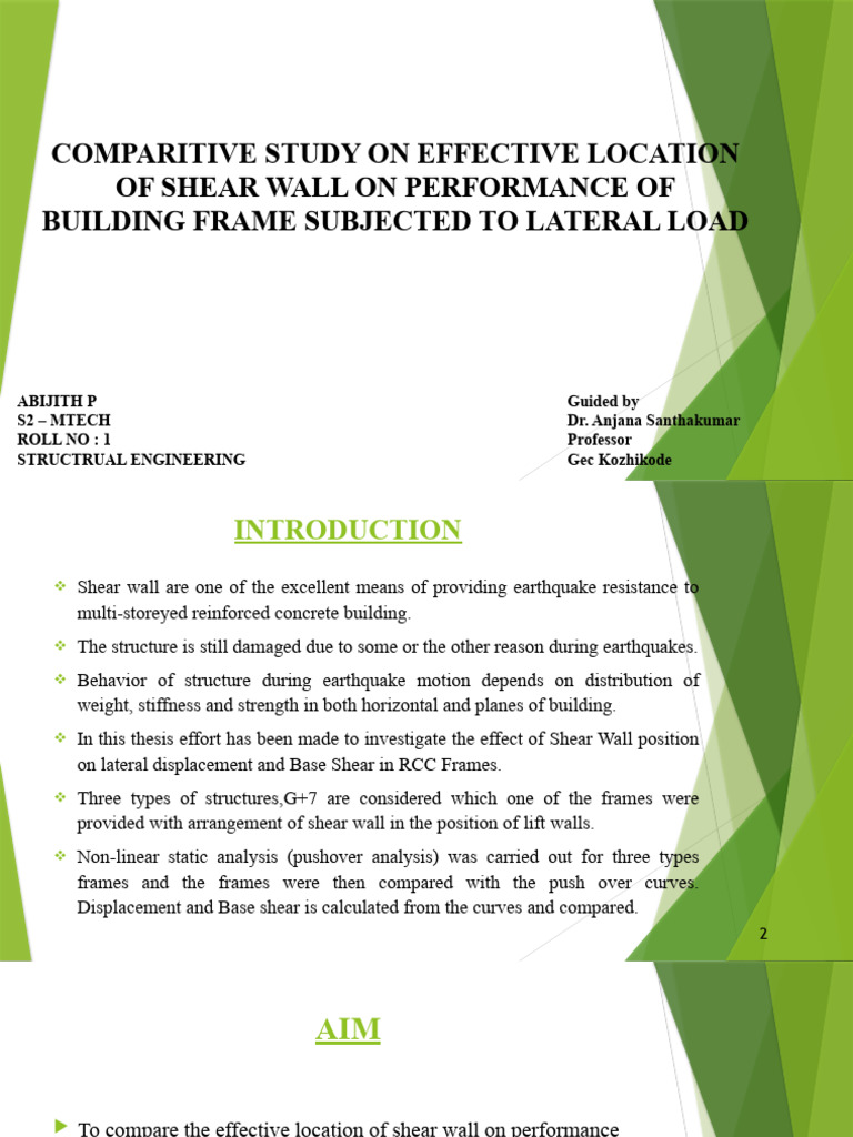 Comparitive Study On Effective Location of Shear Wall | PDF | Earthquake Engineering | Beam ...