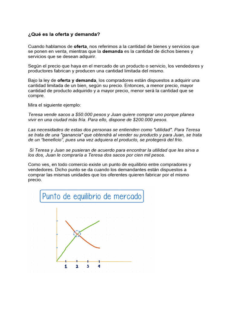 Oferta y Demanda | PDF | Oferta y demanda | Oferta (economía)