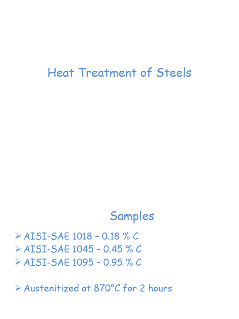Heat Treatment Lecture Notes | PDF | Heat Treating | Steel