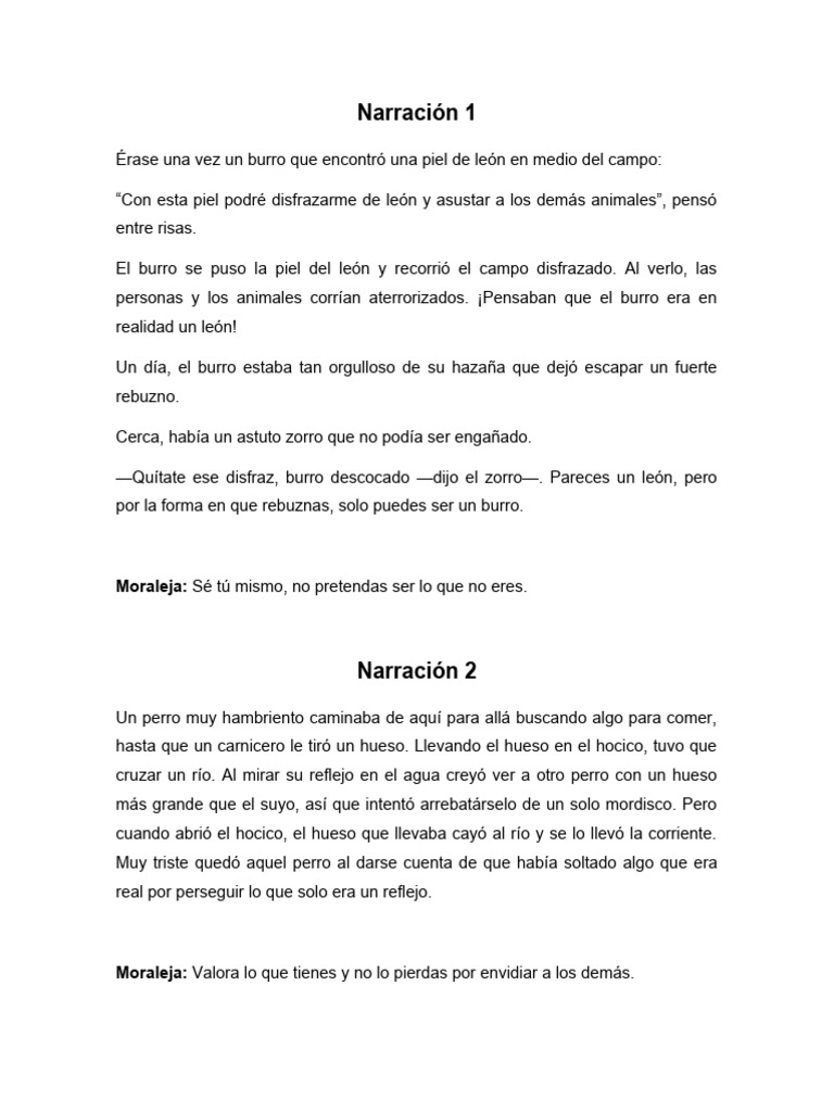 Fábulas con Moralejas para Reflexionar | PDF | Poesía | Libros para ...