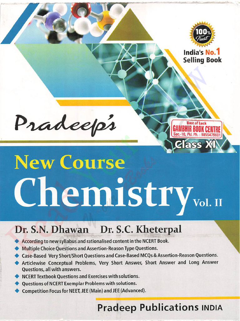 Pradeep Chemistry Class 11 Vol 2 2023-2024 | PDF | Redox | Chemical Reactions
