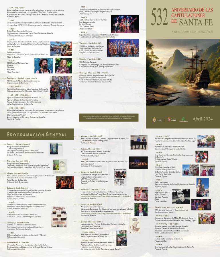 Programa General 2024 Capitulaciones1 Compressed Compressed | PDF | Granada | Sevilla