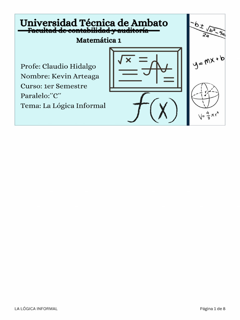La Lógica Informal | PDF