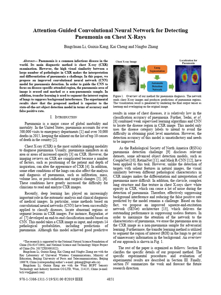 Attention Guided Convolutional Neural Network For Detecting Pdf Image Segmentation Applied