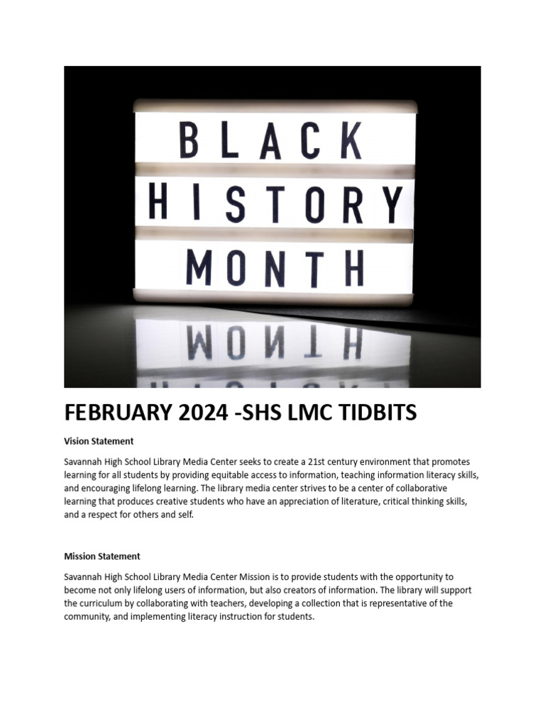 February 2024 - Shs LMC Tidbits | PDF | Virtual Reality | Learning