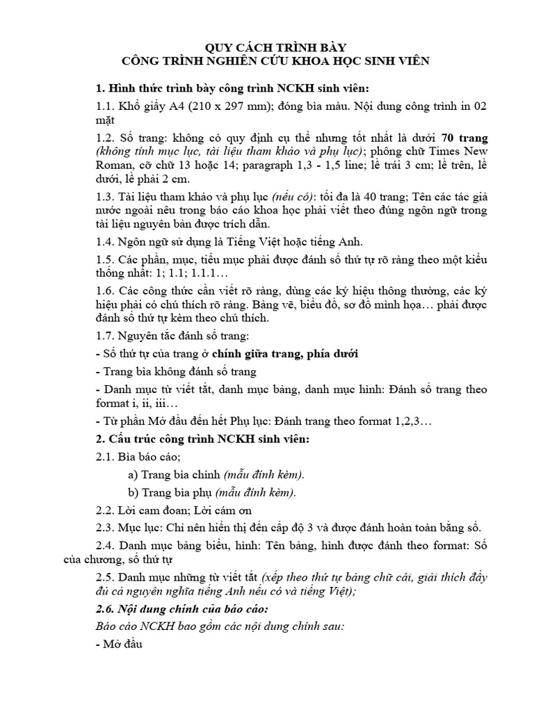 Quy Cach Trinh Bay Cong Trinh Nckhsv Pdf