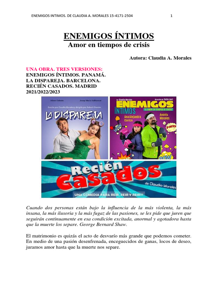 Enemigos Íntimos: Amor y Crisis | PDF | Amor