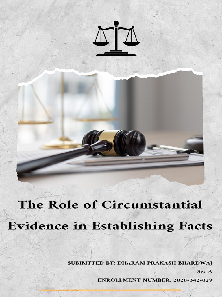 The Role of Circumstantial Evidence in Establishing Facts | PDF ...