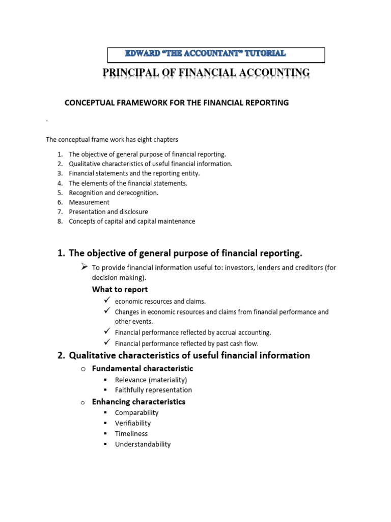 Edward The Accountant Tutorial | PDF | Financial Statement | Financial ...