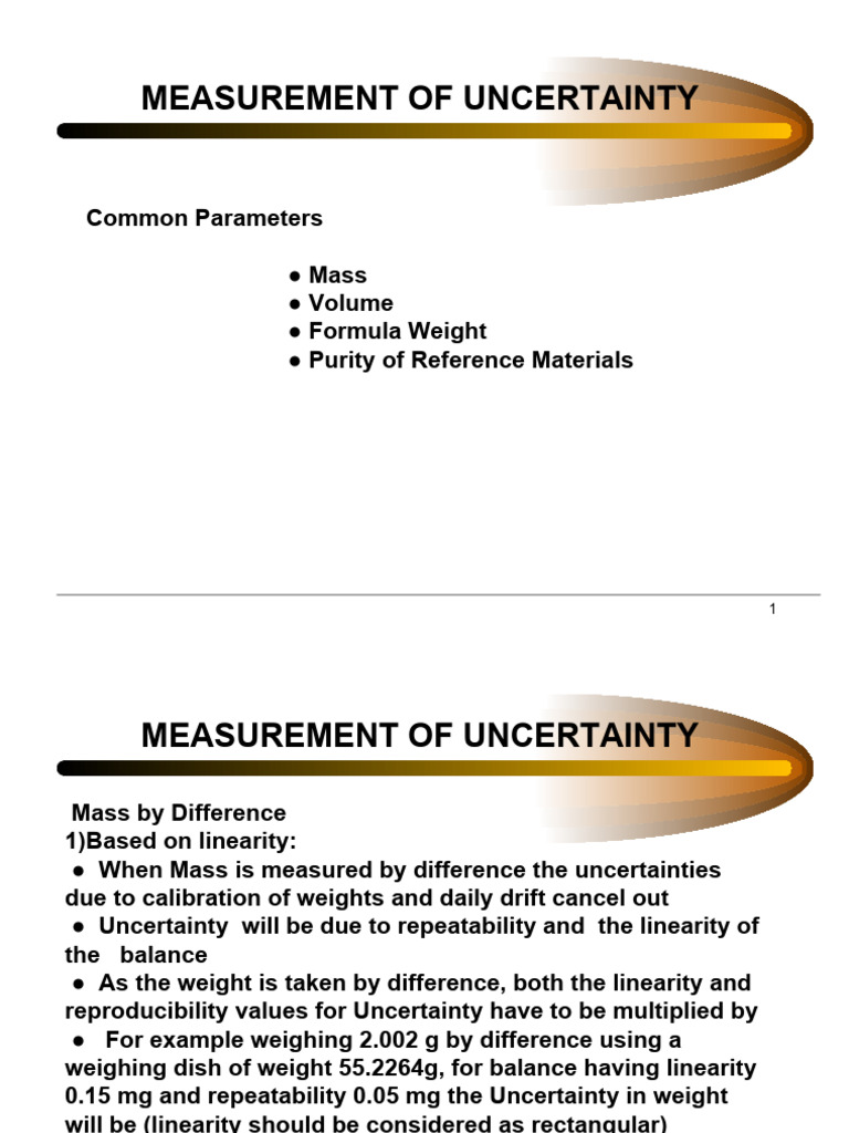 MSA _ Case Study MU | PDF | Volume | Metrology