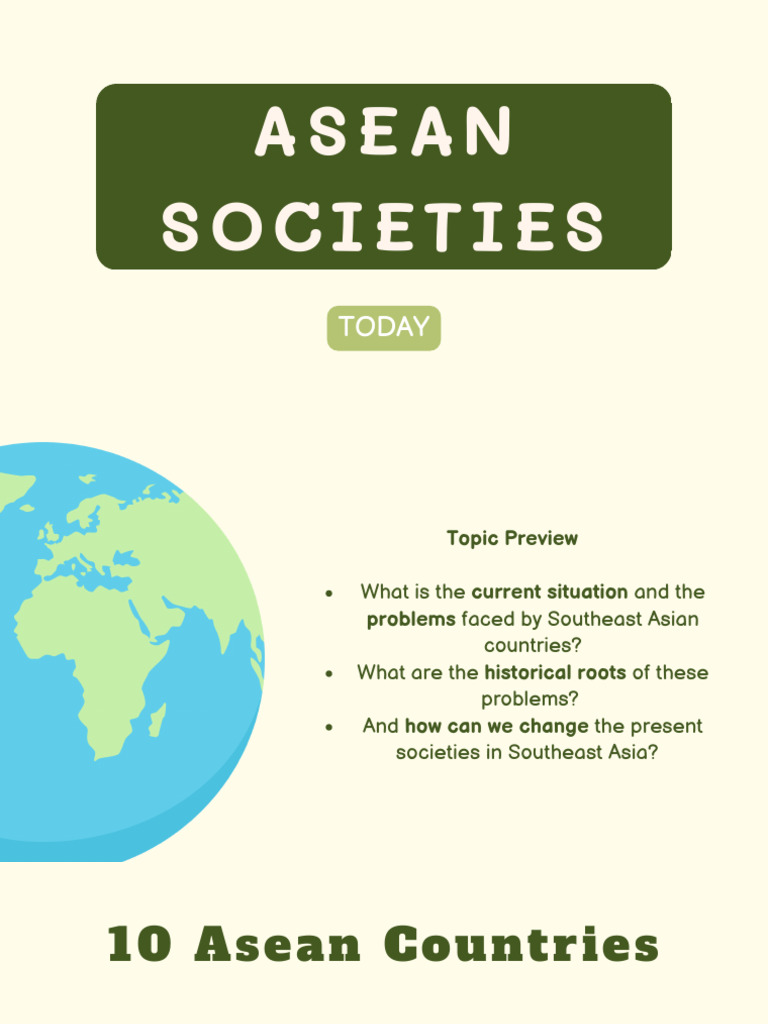 UNIT 6 ASEAN Societies Today | PDF | Wet Season | Family