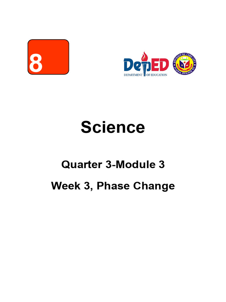 SCIENCE 8 QUARTER 3 MODULE 3 No AK | PDF | Evaporation | Water