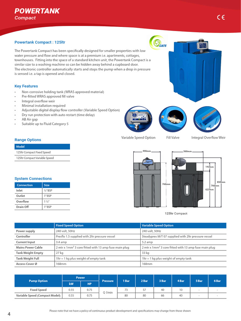 Powertankcompact | PDF | Valve | Pump