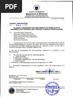 Division Memorandum - 16 Second City FPTA General Assembly | PDF ...