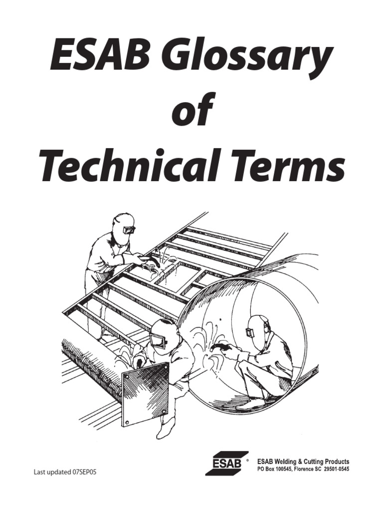 Esab Glossary of Technical Terms | PDF | Construction | Welding