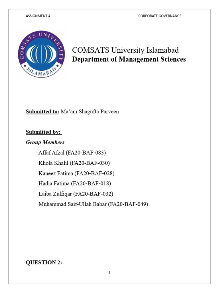 CG#2 | PDF | Corporate Governance | Business