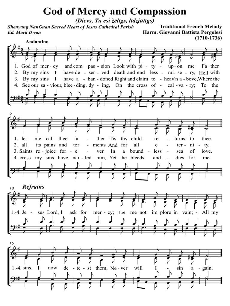 《God of Mercy and Compassion》 | PDF