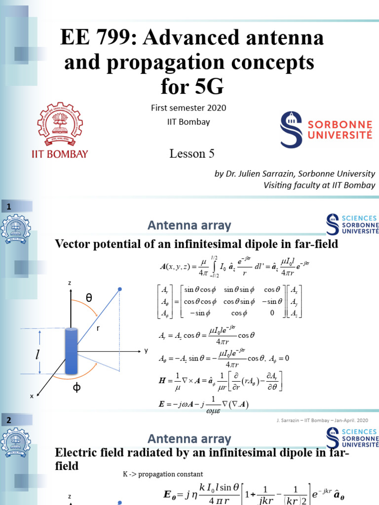 EE799 - 5 - Unit 1 - Part 4 (Antenna Array Theory) | PDF | Antenna ...