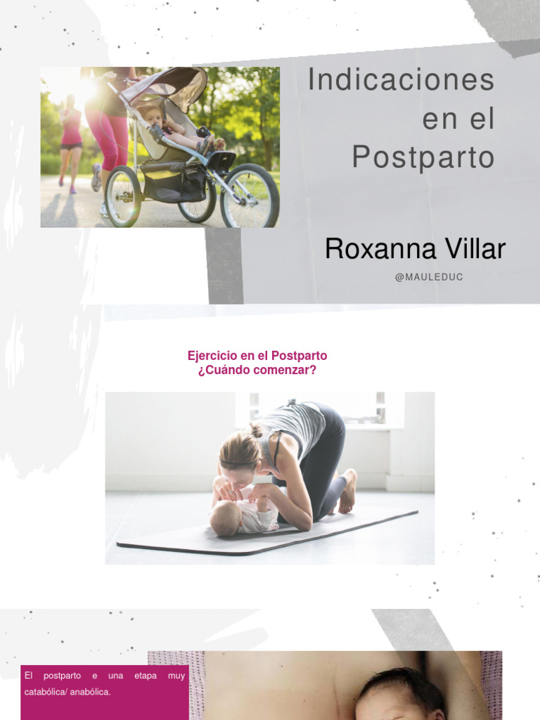 Ejercicio Postparto: Guía y Recomendaciones | PDF | Parto | Salud pública