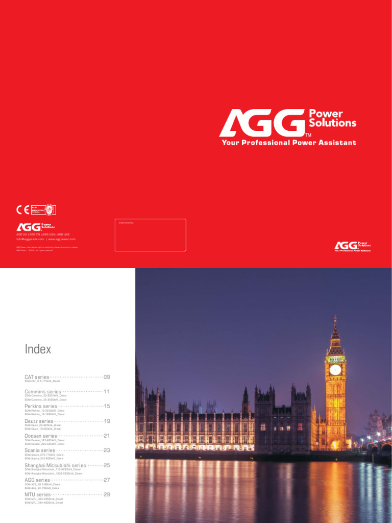 A. Agg Power Catalog | PDF | Electric Generator | Engineering