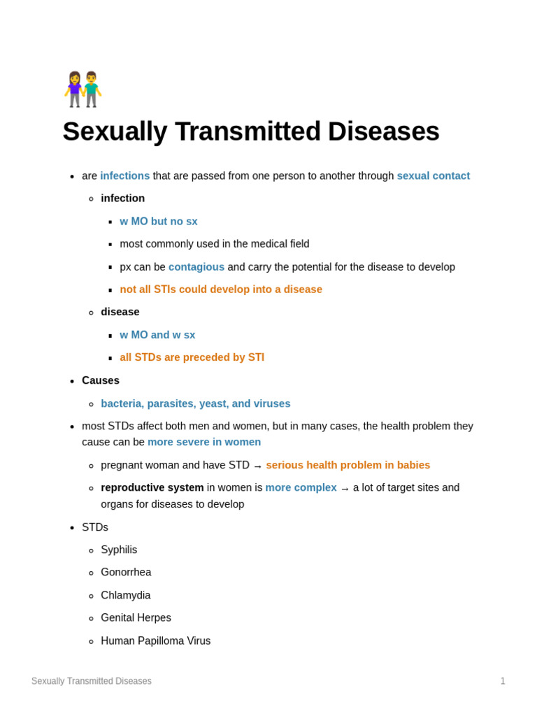 Understanding Sexually Transmitted Diseases | PDF | Sexually ...