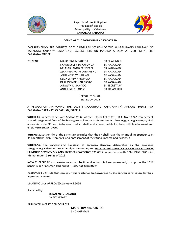 Abyip Resolution 2024 | PDF | Justice | Crime & Violence