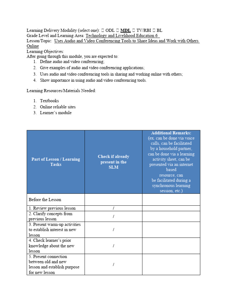 Learning Task For DL | PDF | Learning | Education Theory