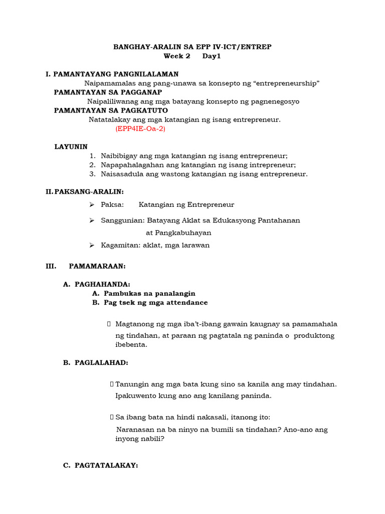 Epp Ict4 W2 D1 | PDF