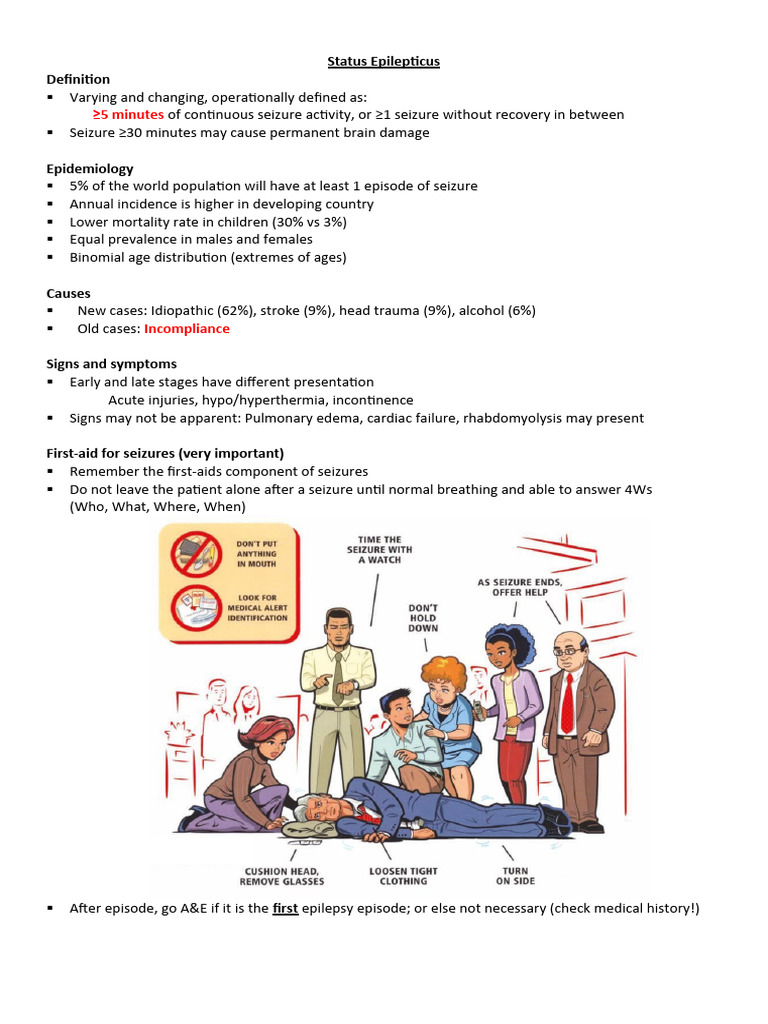 Status Epilepticus | PDF | Medicine | Human Diseases And Disorders
