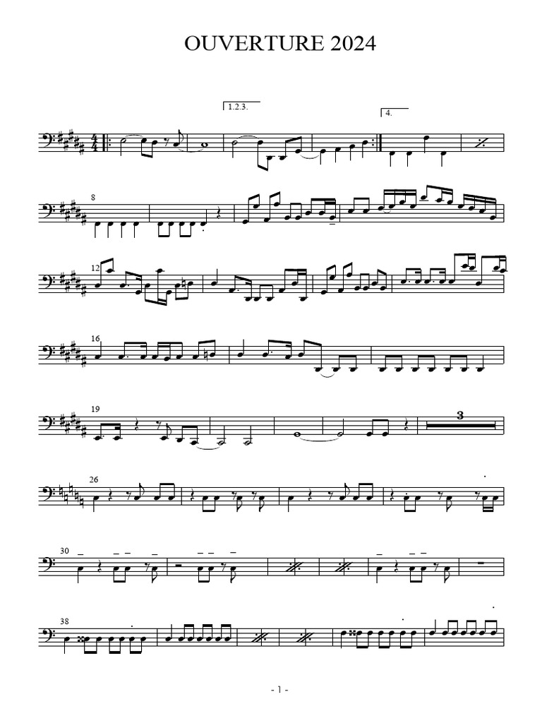 Ouverture Touch Notation | PDF