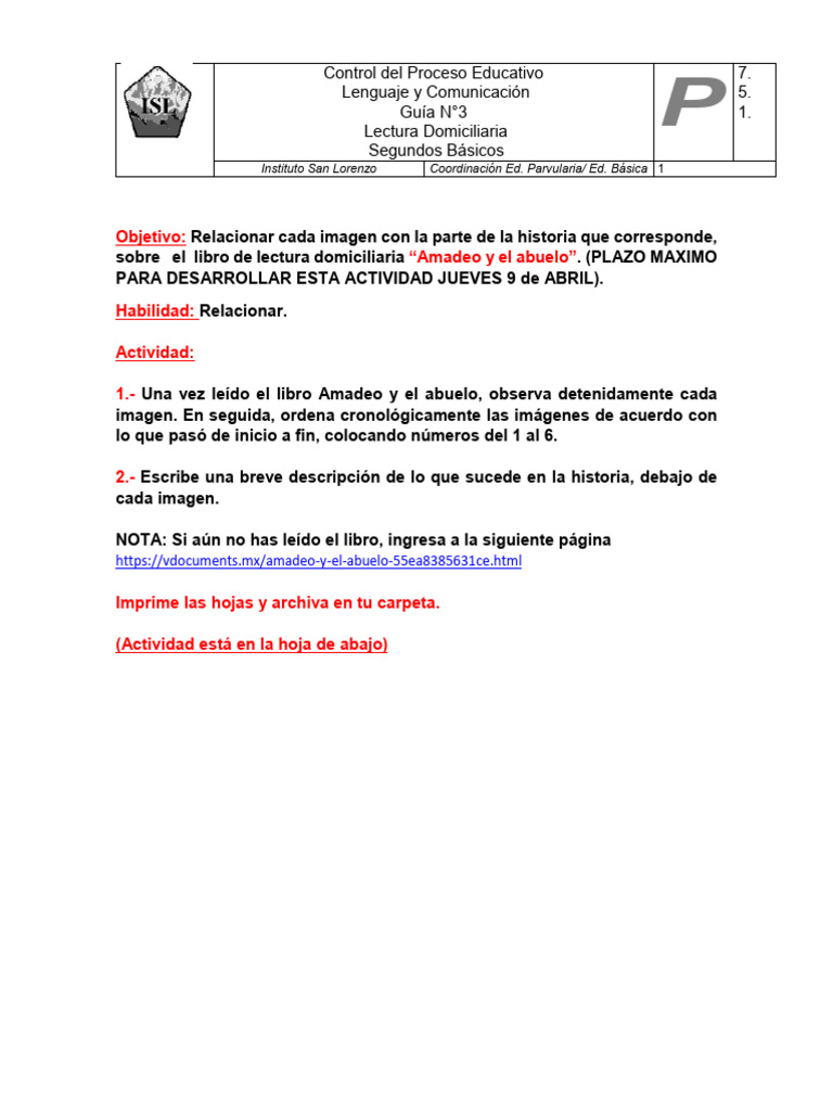 Guía #3 Lenguaje 2do Básicos | PDF