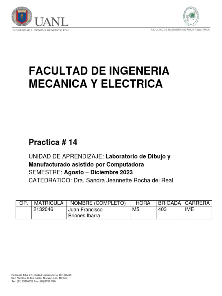 Practica #14 - LAB DXMP - 2132046 - IME | PDF Practica #14 - LAB DXMP - 2132046 - IME | PDF