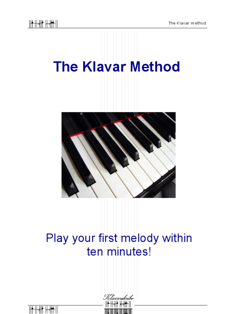 Klavar Explained | PDF | Musical Notation | Musical Compositions