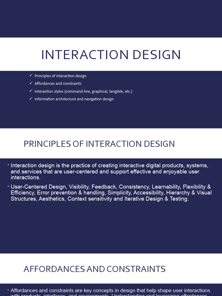 Interaction_design | PDF | Human–Computer Interaction | Menu (Computing)