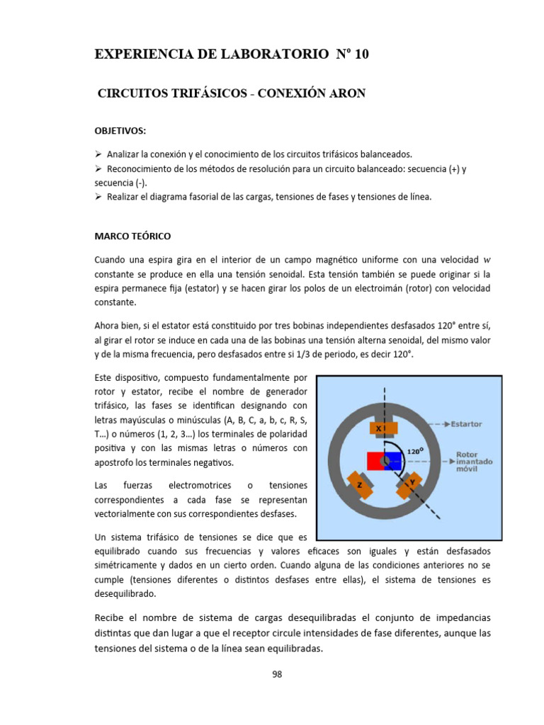Trifasicos Aron 9 | PDF | voltaje | Inductor