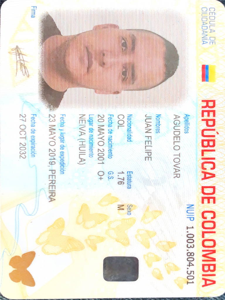 Cédula Felipe Agudelo | PDF