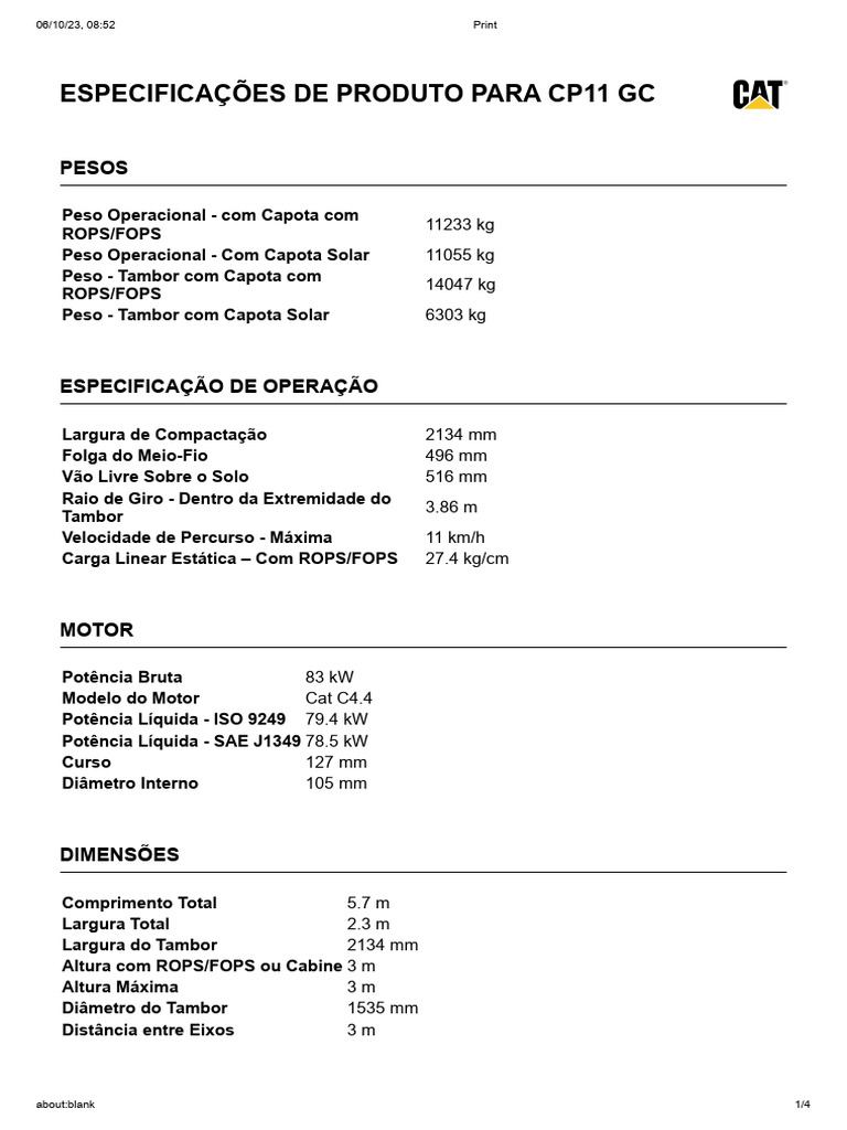 Catalogo Cat-Cap11gc | PDF | Motores | Bomba