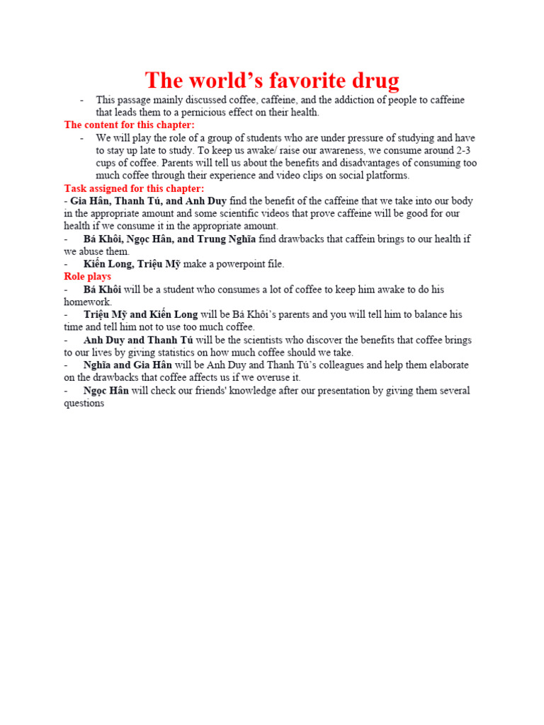 The World's Favorite Drug | PDF | Wellness | Lifestyle