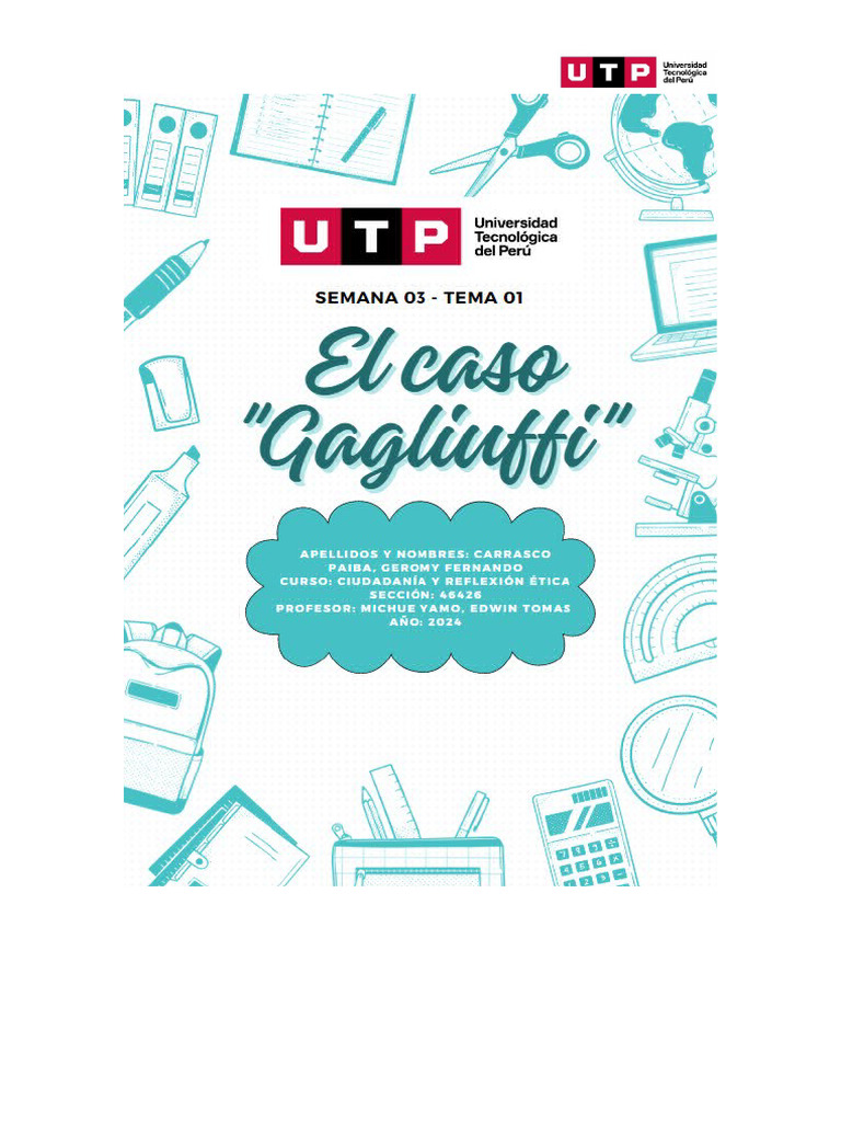 Semana 03 - Tema 01 - El CasoMelissa Gagliuffi - Carrasco - Geromy ...
