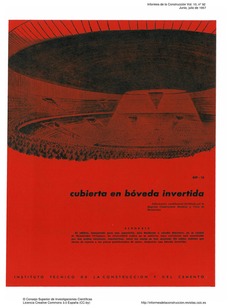 Cubierta en Boveda Invertida | PDF | Bóveda (Arquitectura) | Hormigón