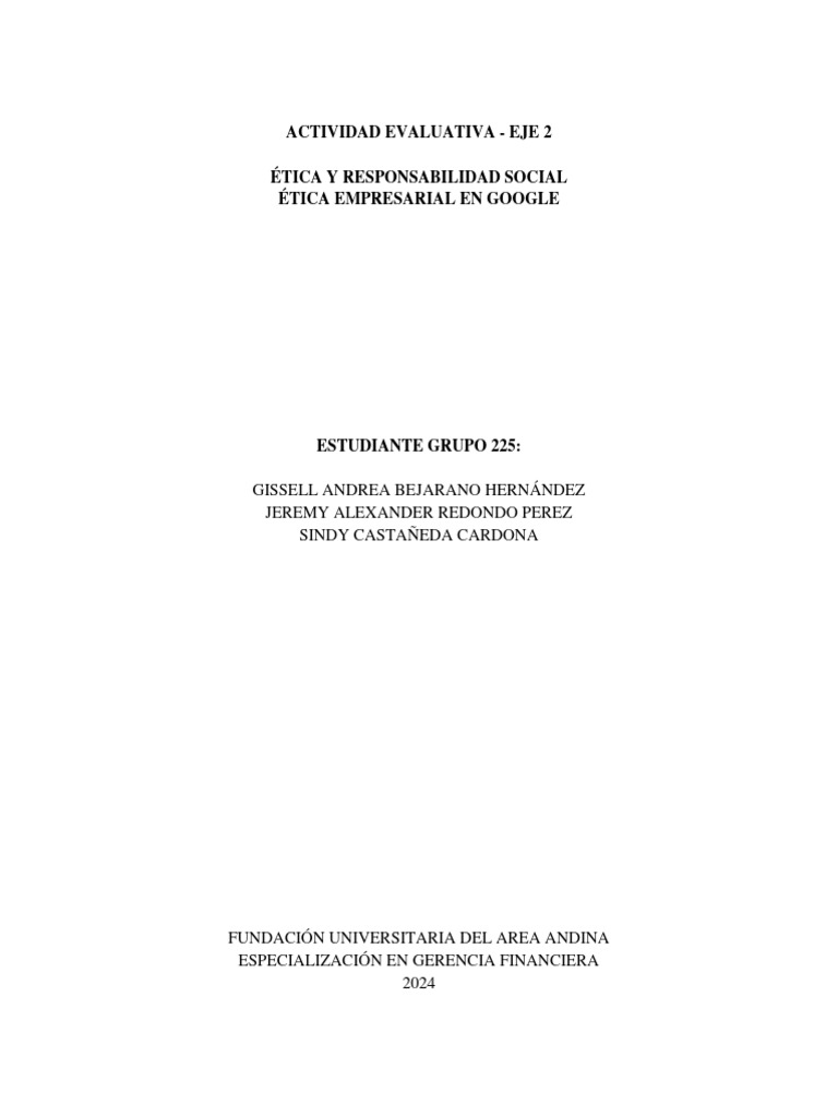 Act Evaluativa Eje 2 | PDF | Business | Internet