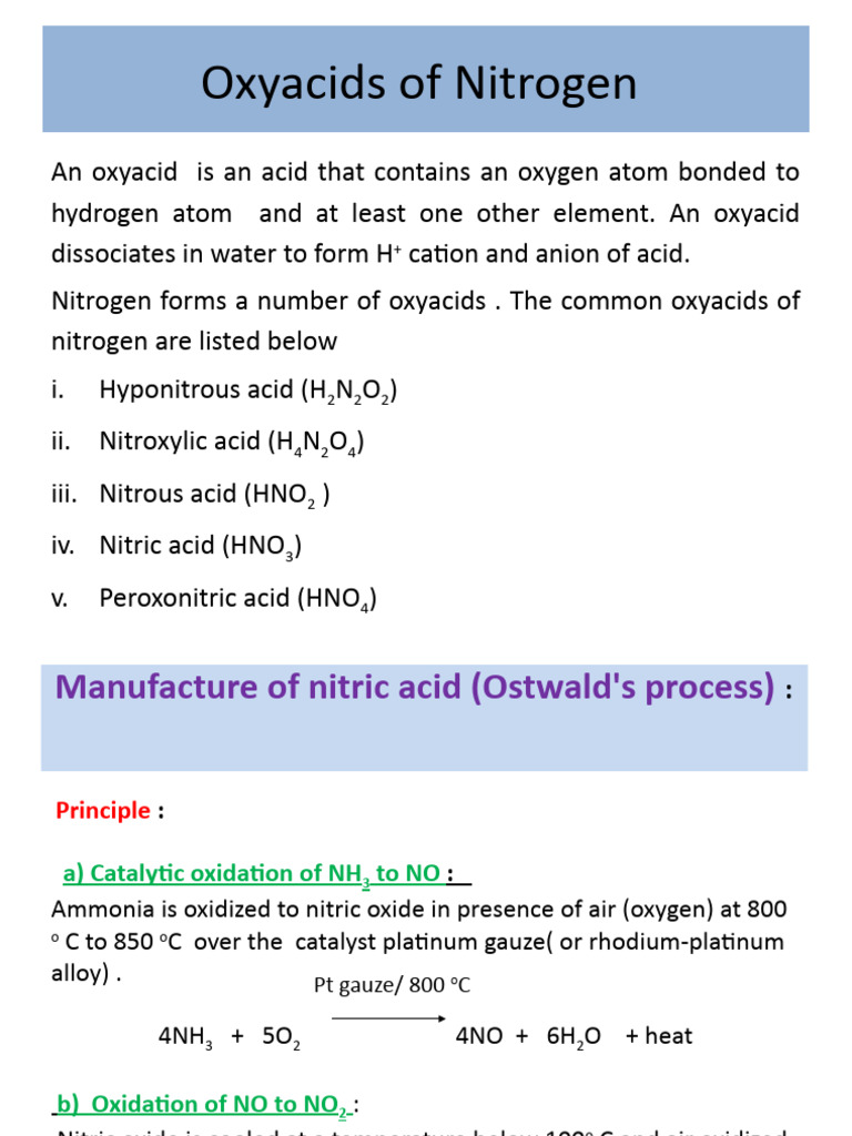 Nitric Acid | PDF | Nitric Acid | Acid