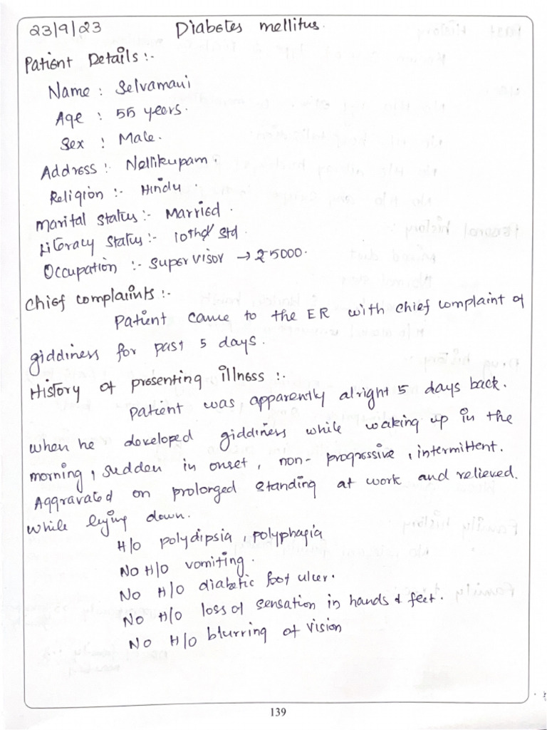 Diabetes Sssmcri Case | PDF
