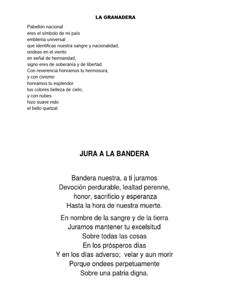 La Granadera: Símbolo de Guatemala | PDF | Poesía