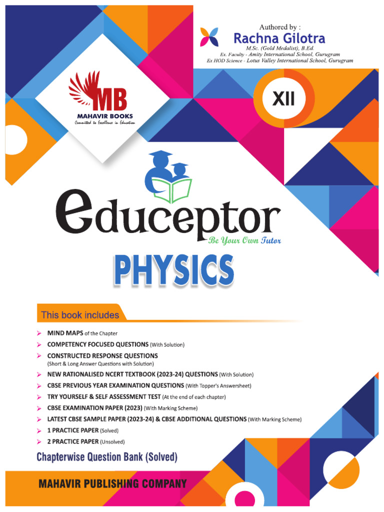 Educeptor Physics XIIth | PDF | Electric Charge | Electric Field