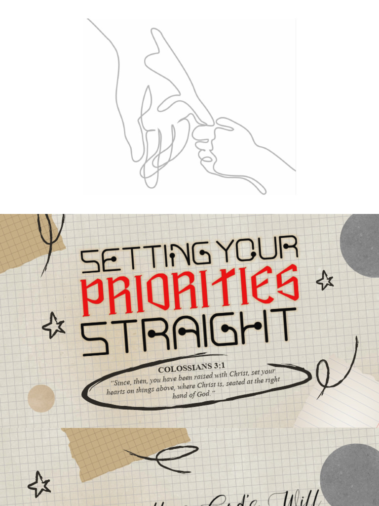 Setting Your Priorities Straight | PDF | Religious Belief And Doctrine ...