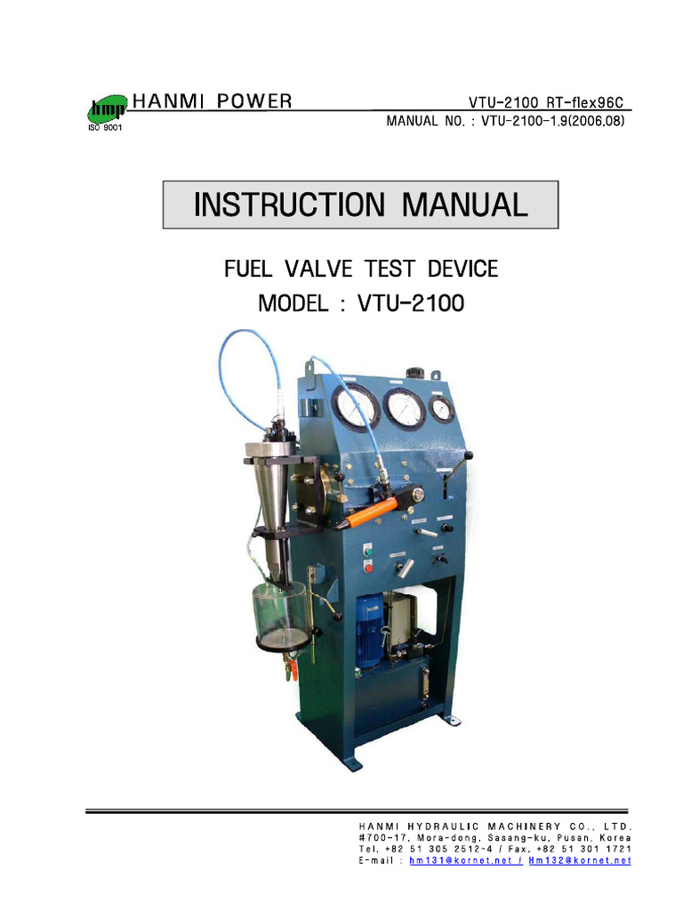 Fuel Valve Test Device | PDF