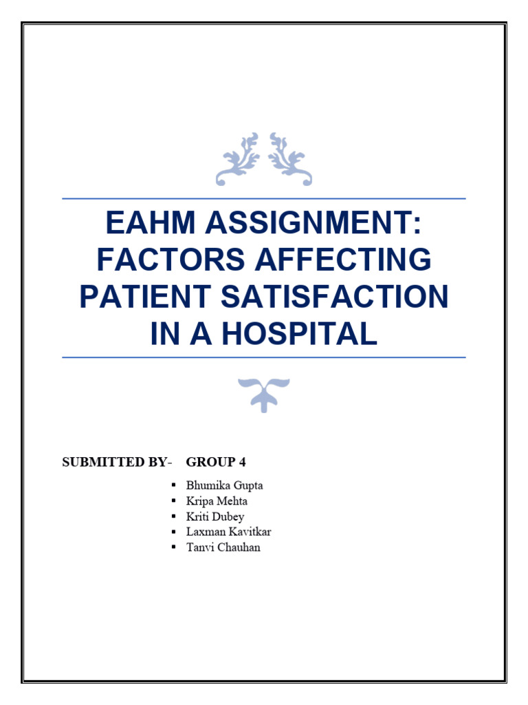 EAHM Group 4 Group Project Final | PDF | Statistical Significance ...